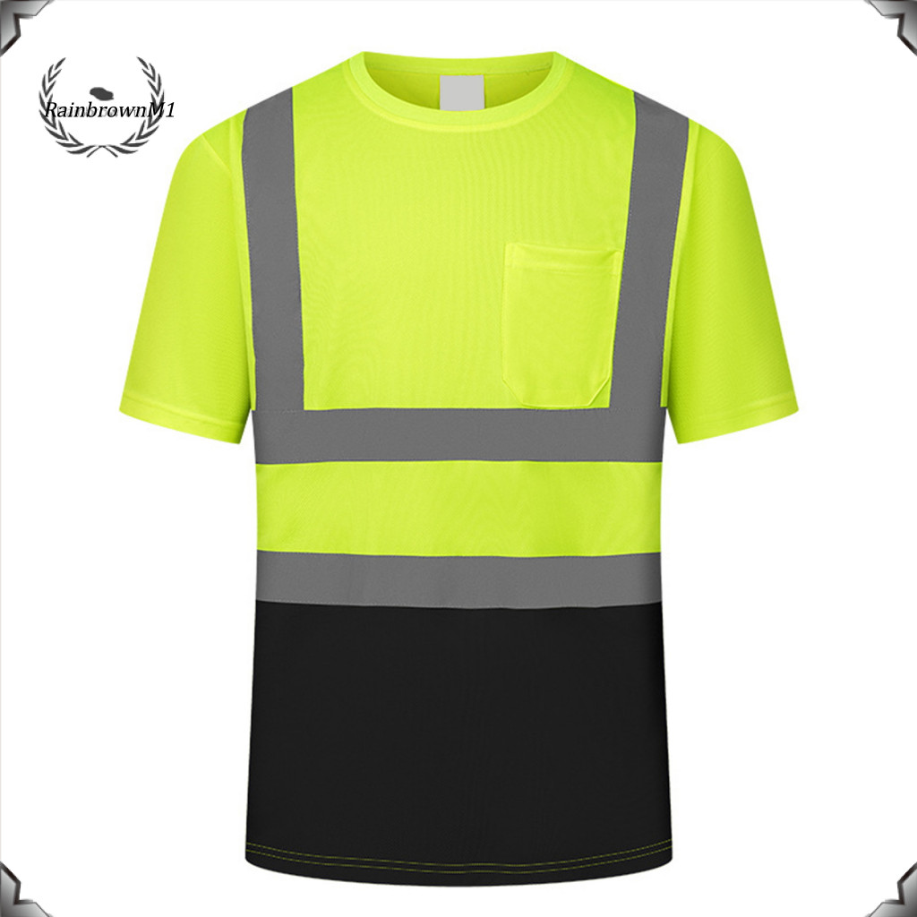 [Rm] High Visibility Mesh Shirt Mining Safety Work Clothes High ...