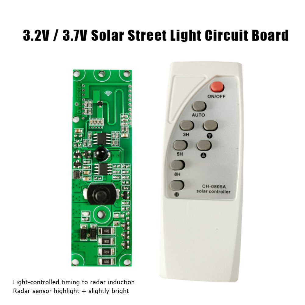 NEW 3.2V 3.7V Microwave Radar Body Induction Solar Street Lamp ...