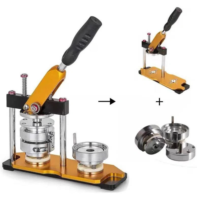 Metal rotating badge machine,Machine and 25/32 mold,DIY badge equipment ...