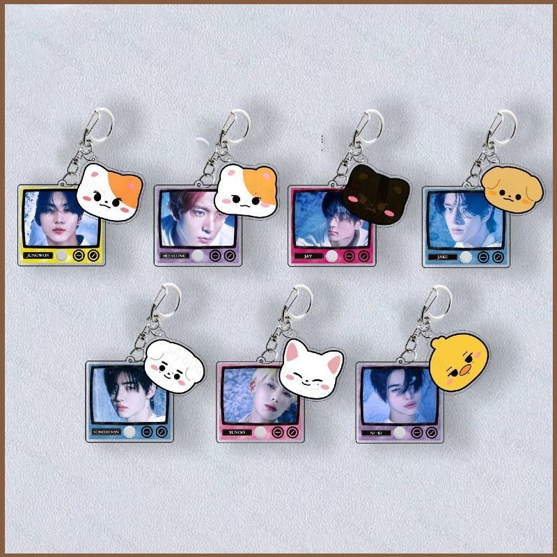 sy ENHYPEN JUNGWON Acrylic Keychain Student Backpack Pendant SUNGHOON ...