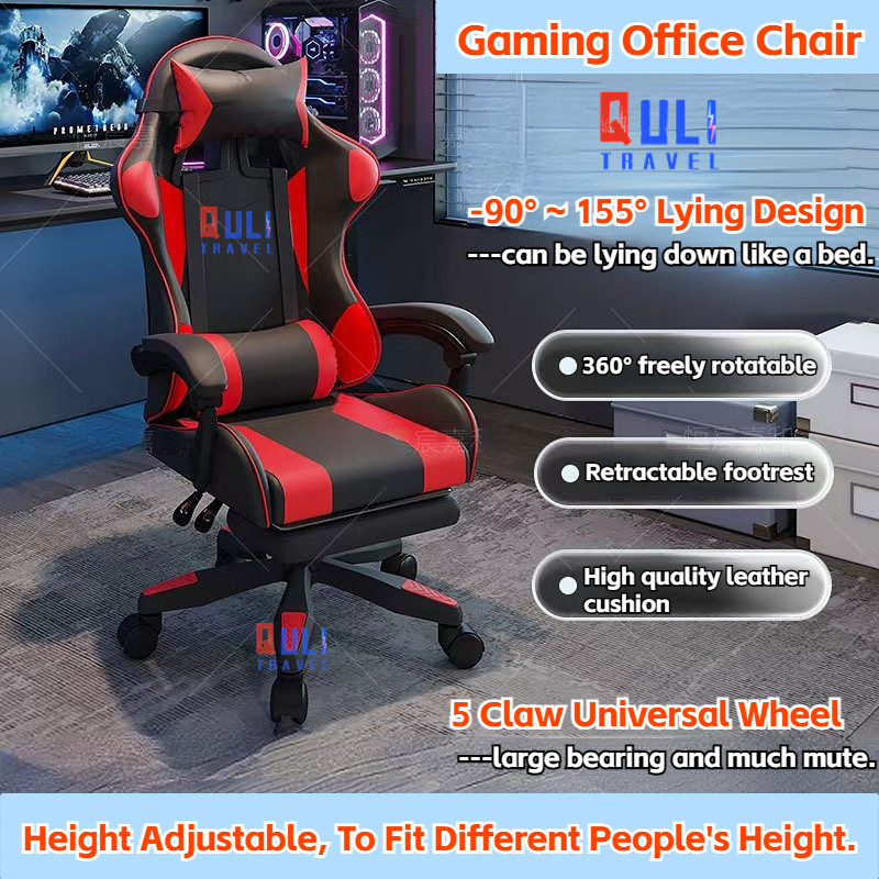 Esports Chair Gaming Chair Ergonomic Chair Computer Chair，With Footrest ...