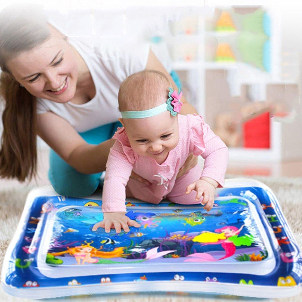 Premium Water Mat,Baby Water Mat Play Mat Inflatable Thicken PVC Safety ...