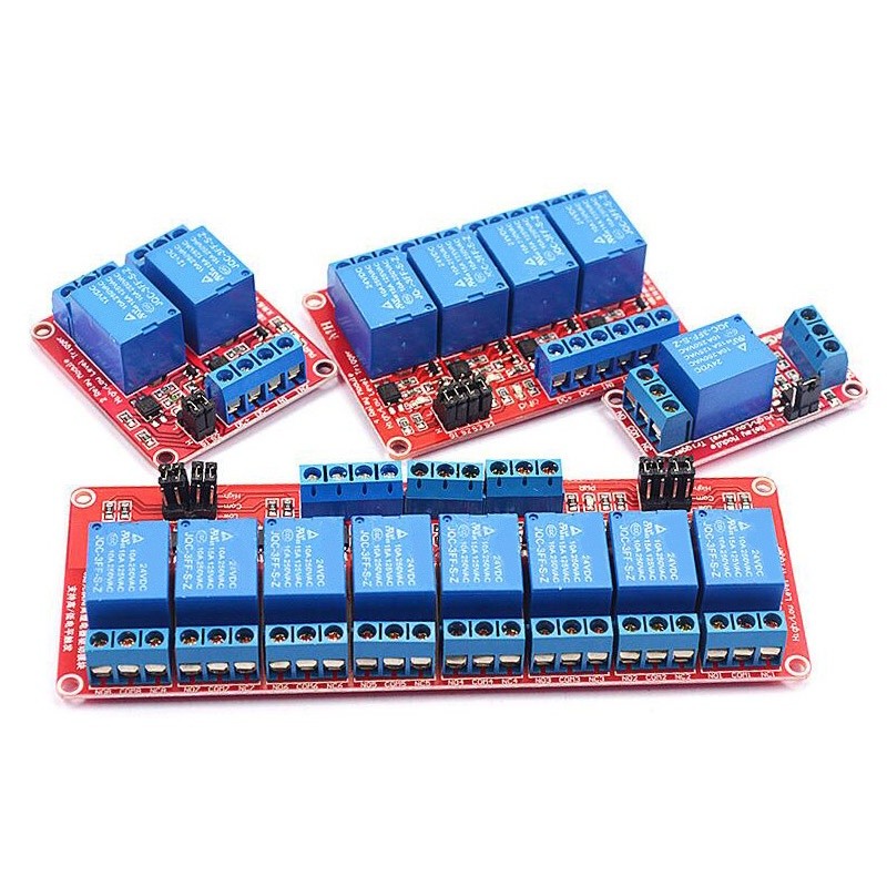 New 12V Relay Module 5V 2 Channel 4/6/8 Support high-level low-level ...