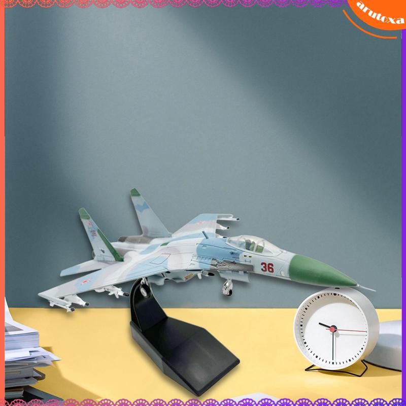 [Arutoxa] Diecast Model Kids Toys 1:100 SCALE SU 27 Aircraft for Office ...