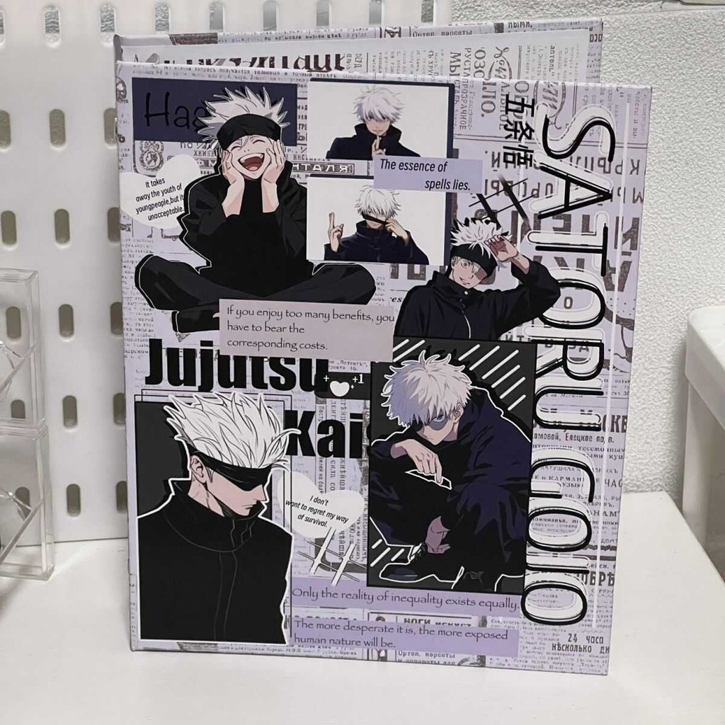 Spell Fighting Gojo Go Card Book A5 Loose-leaf Four Palace Grid Star ...