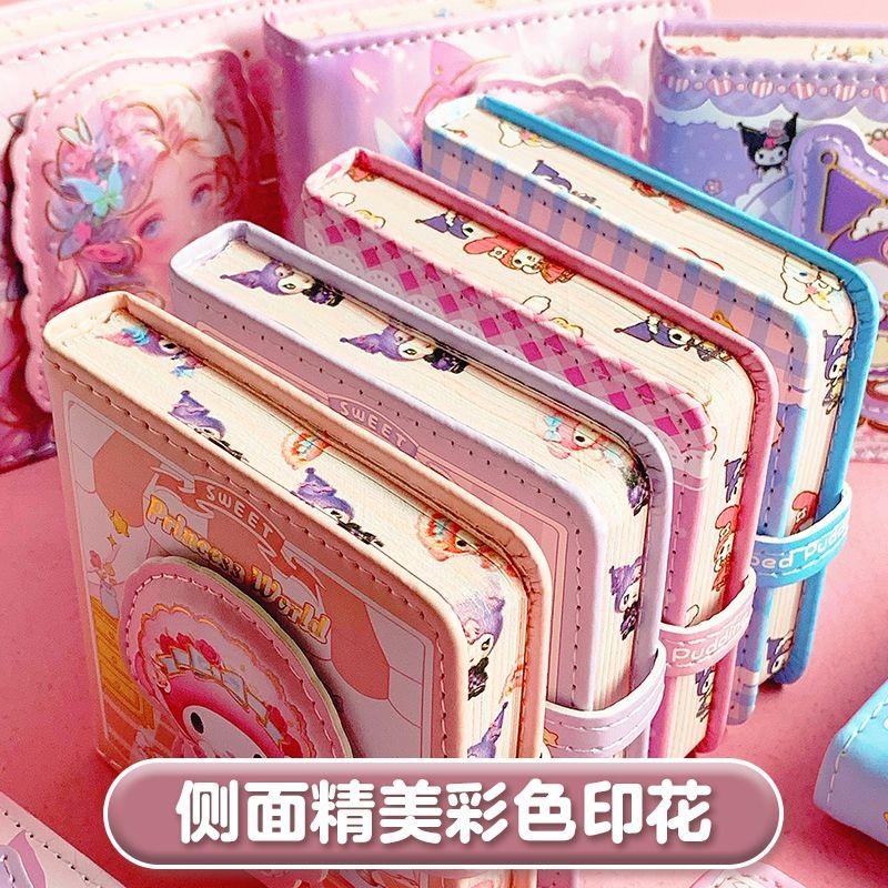 Mini Sanrio Student Ledger High-value Cartoon Cute Girl Magnetic Buckle ...