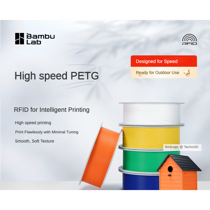 Bambu lab PETG HF 1KG 1.75 mm Filament 3D Print material with RFID AMS ...