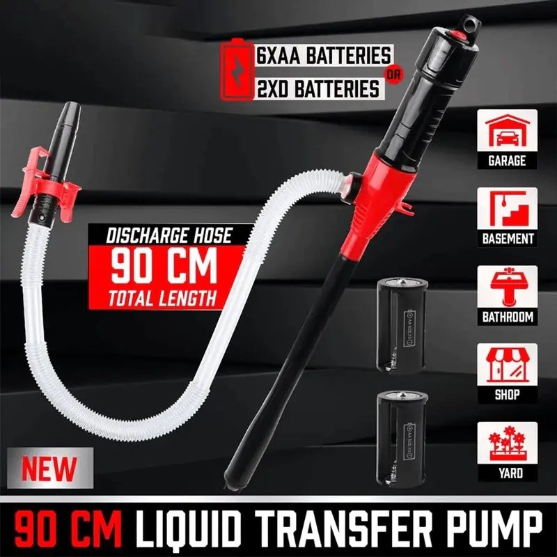 Portable Liquid Transfer Pump Battery Operated Siphon Liquid Extractor ...