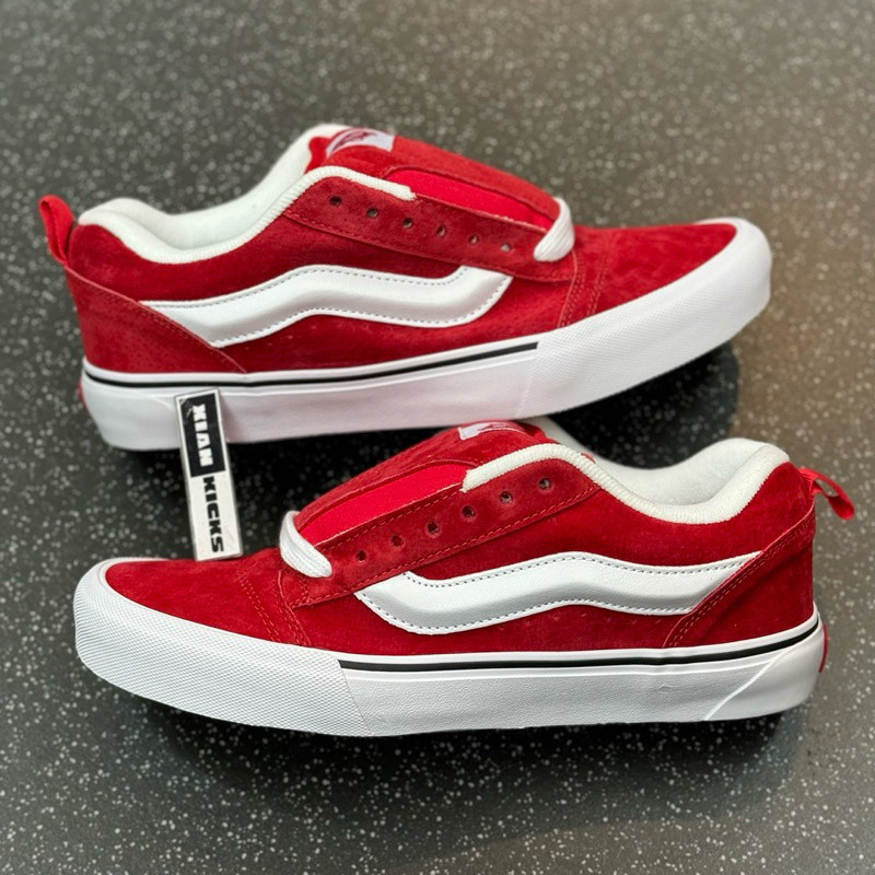 Vans KNU Triple Red |Sneakers for Men by XIAICKS | Shopee Philippines