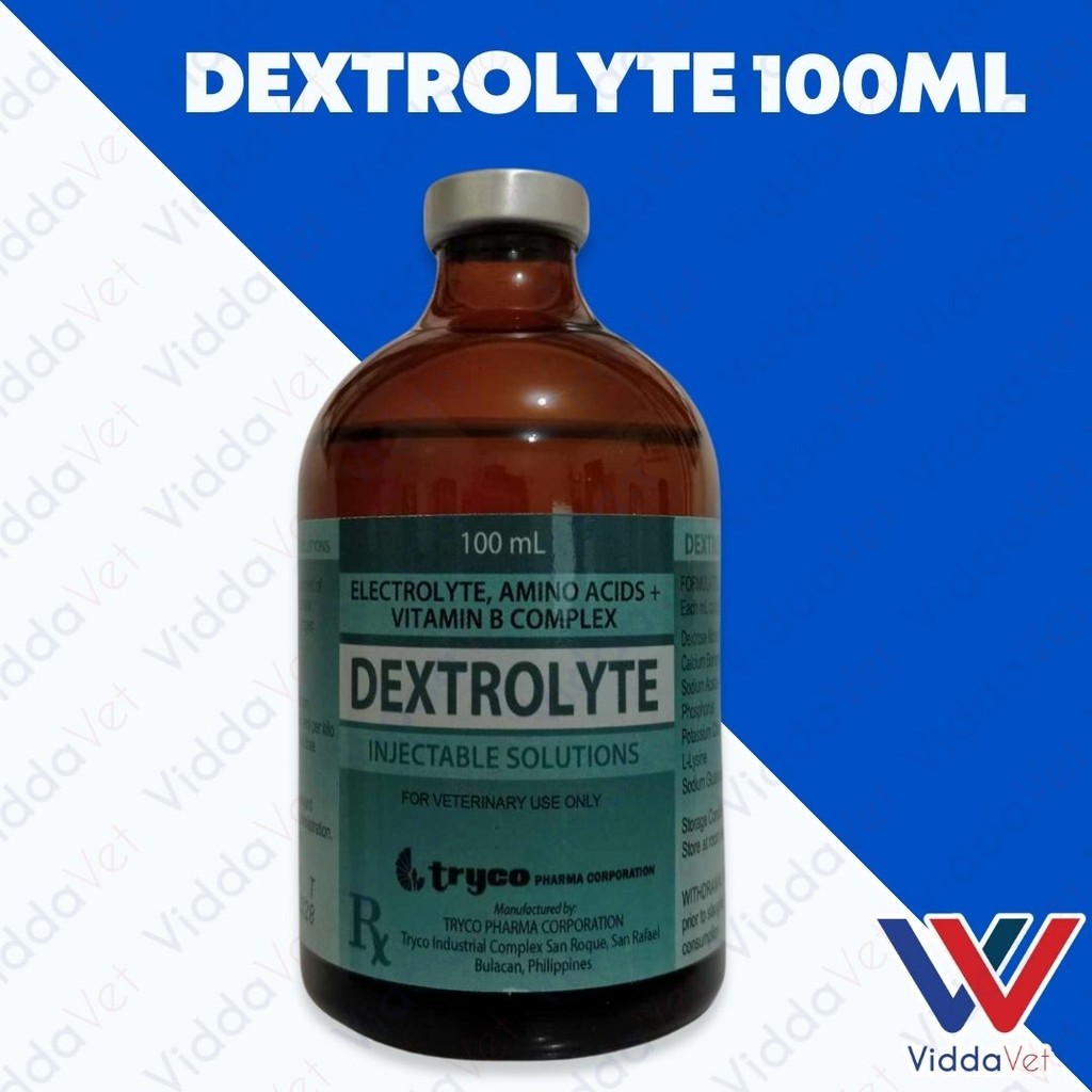 Electrolyte Solution for Animals Dextrolyte 100ml Bottle for Animals ...
