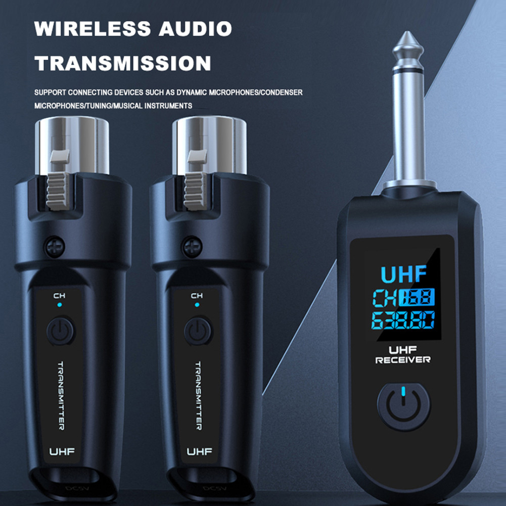 [lawrences.ph] Wireless Microphone Converter Rechargeable XLR Transmitter and Receiver | Shopee ...