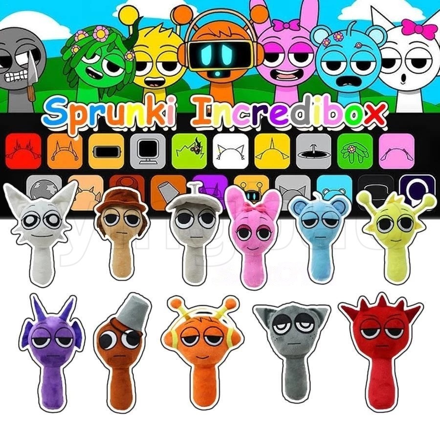 Incredibox Sprunki Plush Toy Music Game Character Mr Fun Computer Plush ...