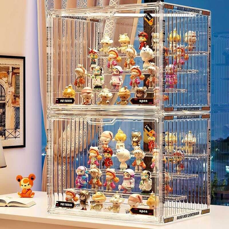 Box Storage Display Rack Box Lego Display Cabinet Blind Container ...