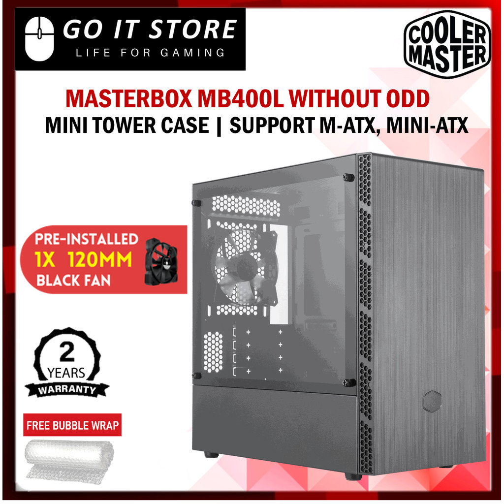 Cooler Master MasterBox MB400L TG Without ODD Casing (MCB-B400L-KGNN ...