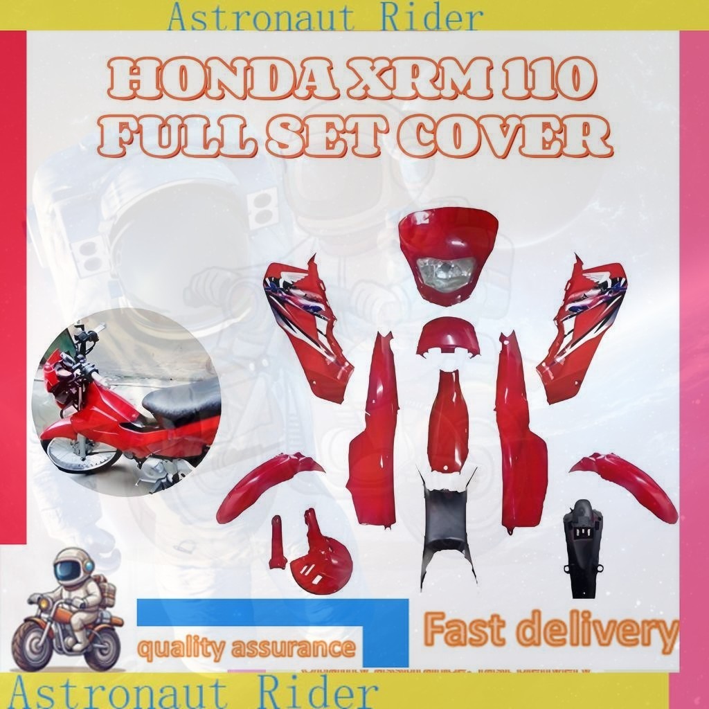 HONDA XRM 110 FULL BODY FAIRING KIT 4 COLORS | Shopee Philippines