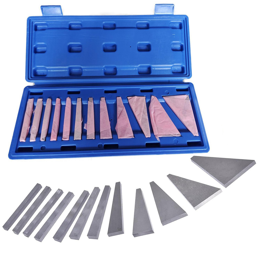 12Pcs Accuracy Angle Block Set Machinist Tool Angle Gauge Block 1/4 ...