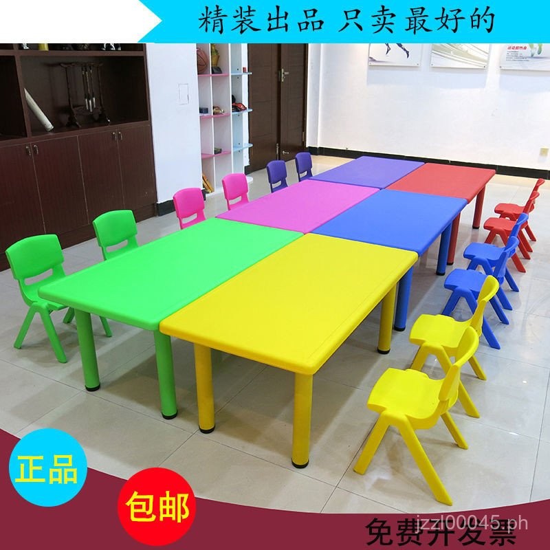 Kindergarten Table Early Education Center Complete Set Plastic ...