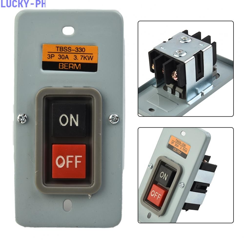 Premium Quality Motor Control Start Stop Push Button Switch 3P 30A 3 ...