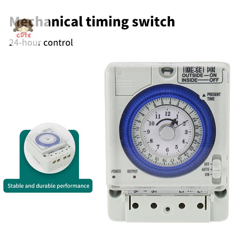 Annag 24Hours Timer Switch Timer Plug In Mechanical Grounded ...