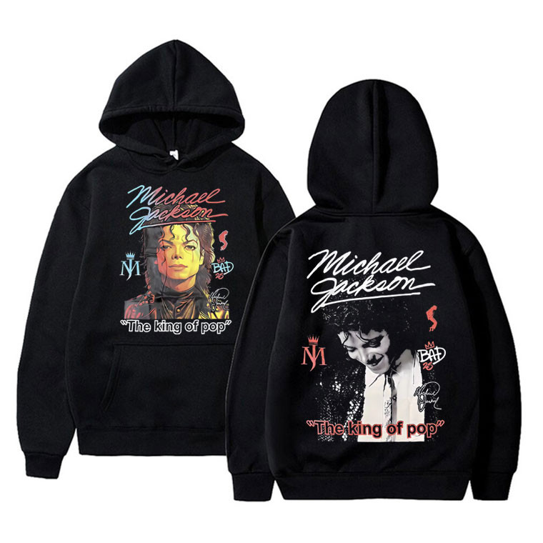 Classic Vintage Michael Jackson Graphics Hoodie Hip Hop Punk Rock ...