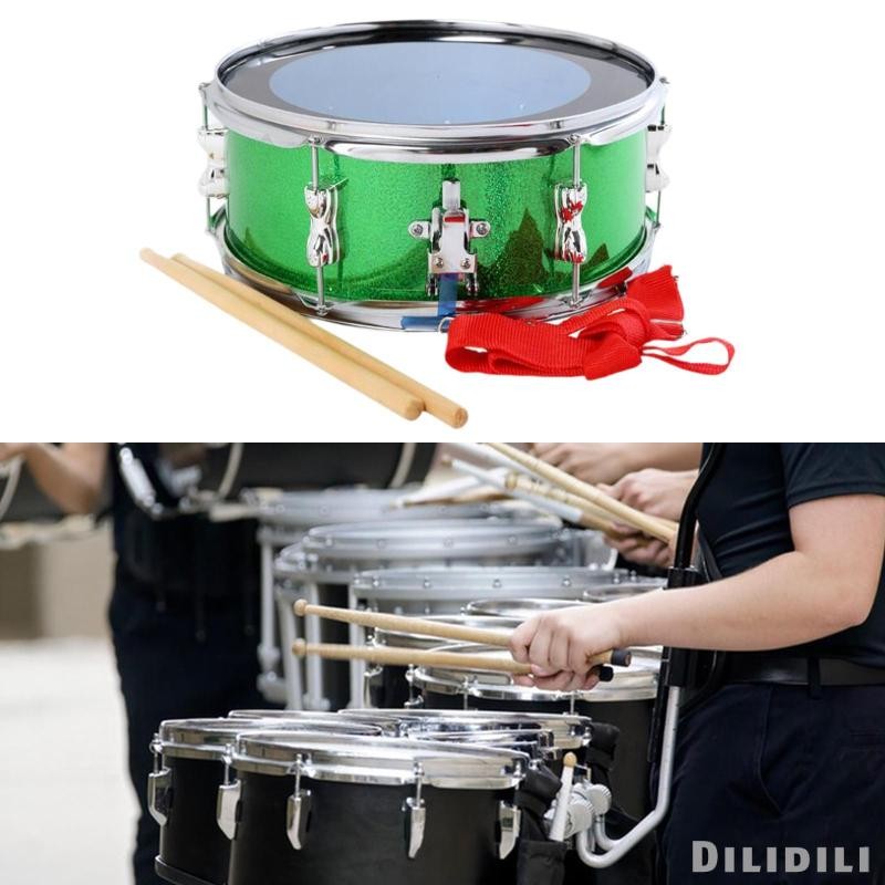 [ 13" Snare Drum Percussion Instrument with Shoulder Strap Portable ...