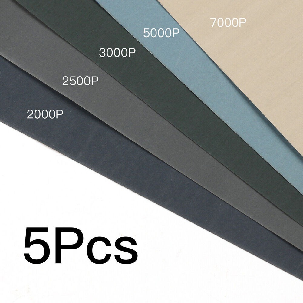 {Livedesign} 5Pcs WET AND DRY SANDPAPER Sand Paper 2500 3000 5000 7000 ...