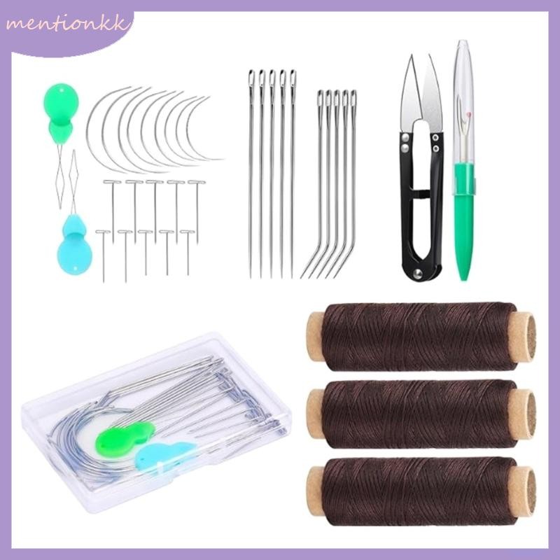 MENTION 3 Rolls Hair Extension Thread Sewing Thread Hair Weave Thread ...