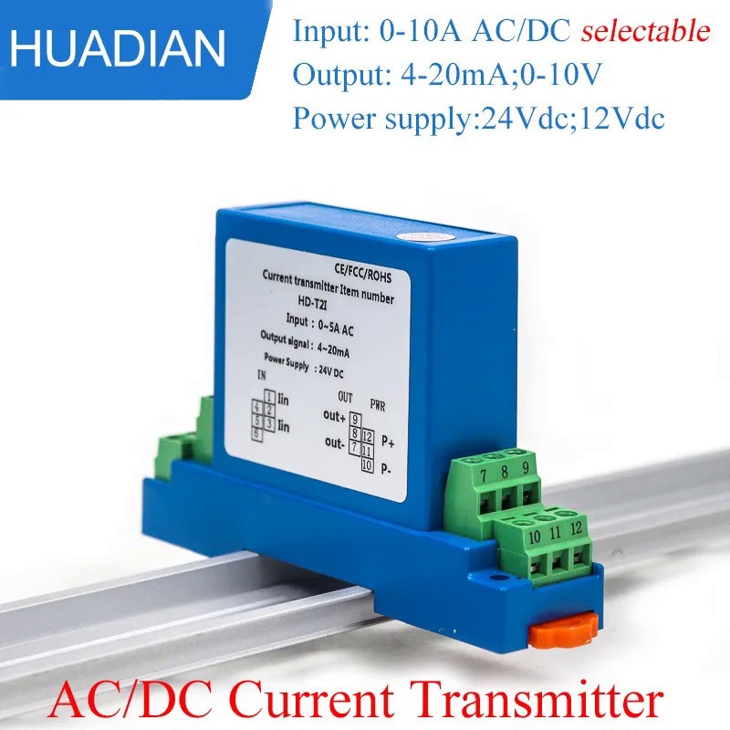 0-10a 100a 150a input ac current transmitter hall effect closed loop dc ...