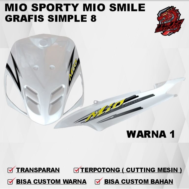 Yamaha mio sporty mio smile Striping Sticker with simple motif 8 ...