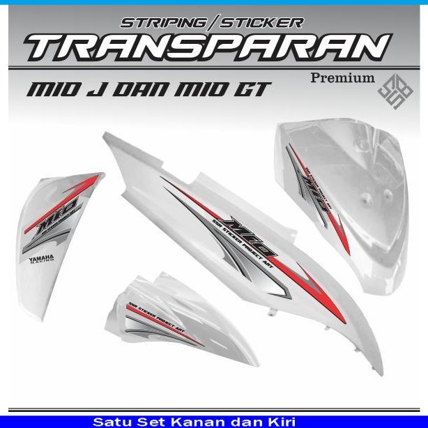 YAMAHA MIO J MIO GT MOTORCYCLE TRANSPARENT STRIPING STICKER LATEST ...