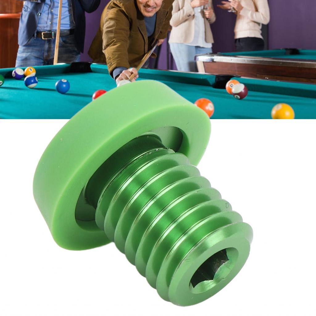 Gugushop Billiard Cue Rubber Plug Aluminum Body Pool End Bumper Wear ...