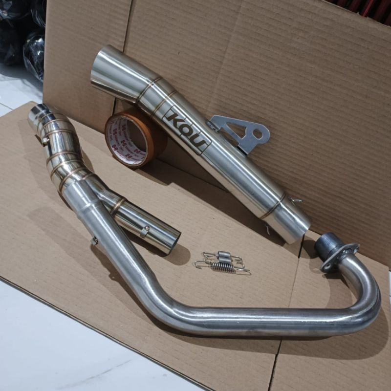 Kou super open canister 51mm pipe Raider 150 Carb Raider 150 fi Tmx 155 ...