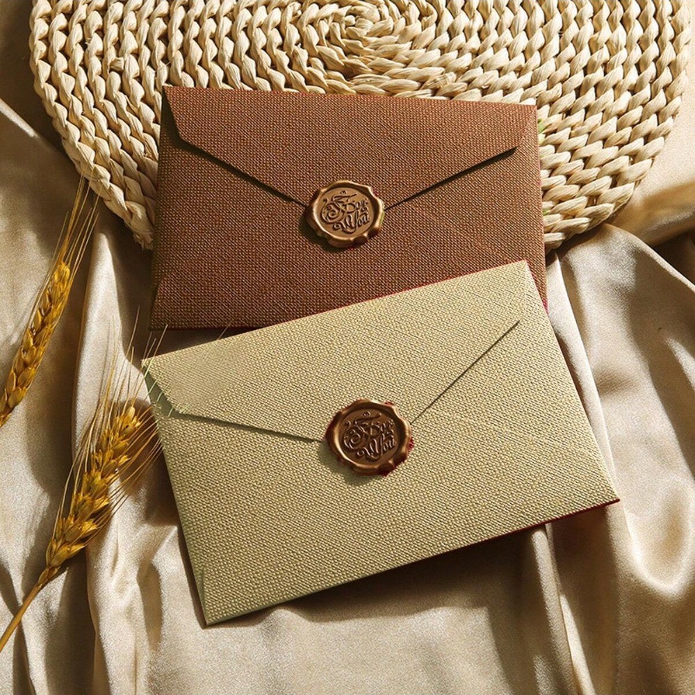 Deluxe Linen Envelope and Letter Set with Wax Seal - Perfect for DIY ...
