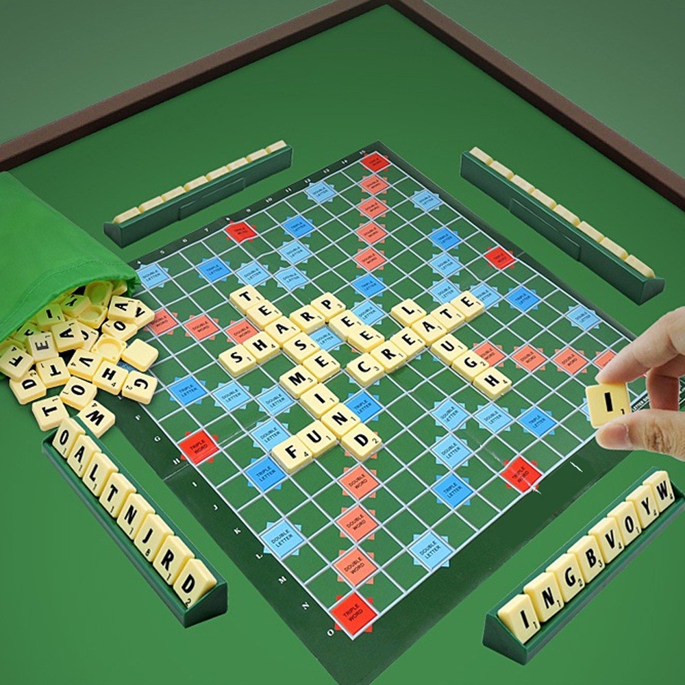 Children's English Word Spelling Board Game Mini Alphabet Scrabble ...
