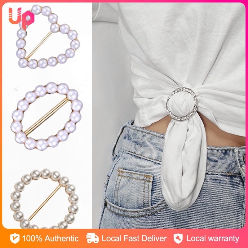 Pearl Silk Scarf Buckle Clothes Corner Buckle Knotted Decorative Silk ...