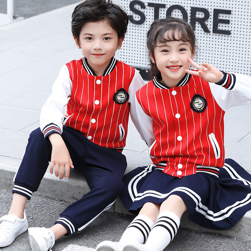 Kindergarten Uniform British Style Baseball Uniform Children Autumn ...