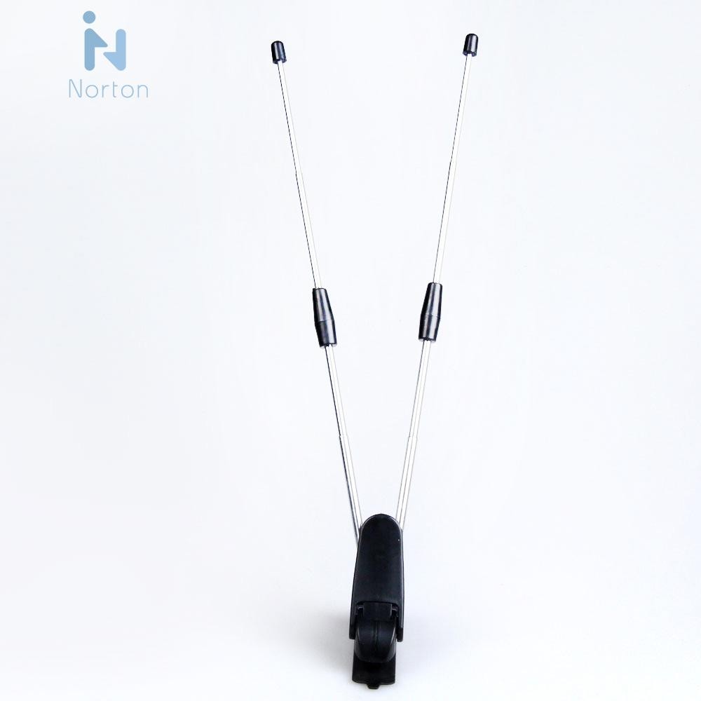 Universal Auto Car TV FM Radio Windshield Mount Double Antennas Aerials ...