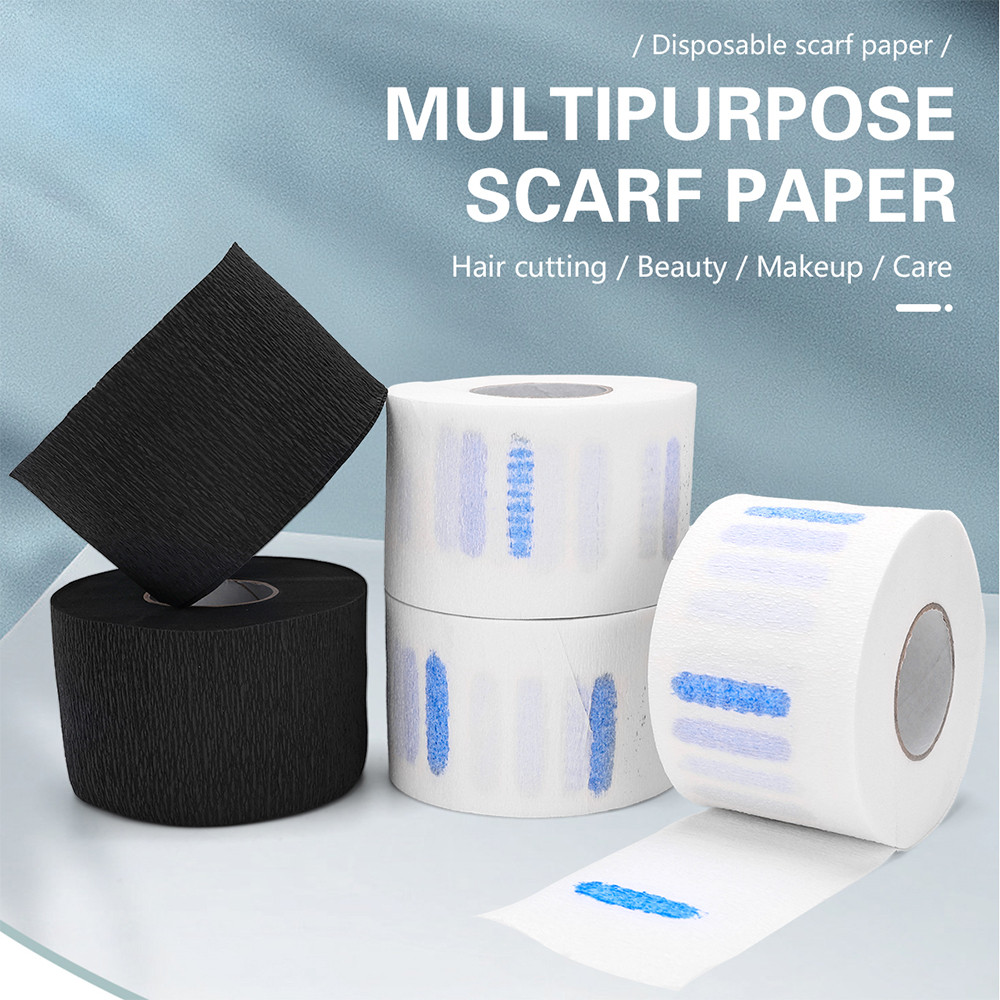 1 Roll/Pack Barber Professional Black Neck Paper Barber Disposable ...