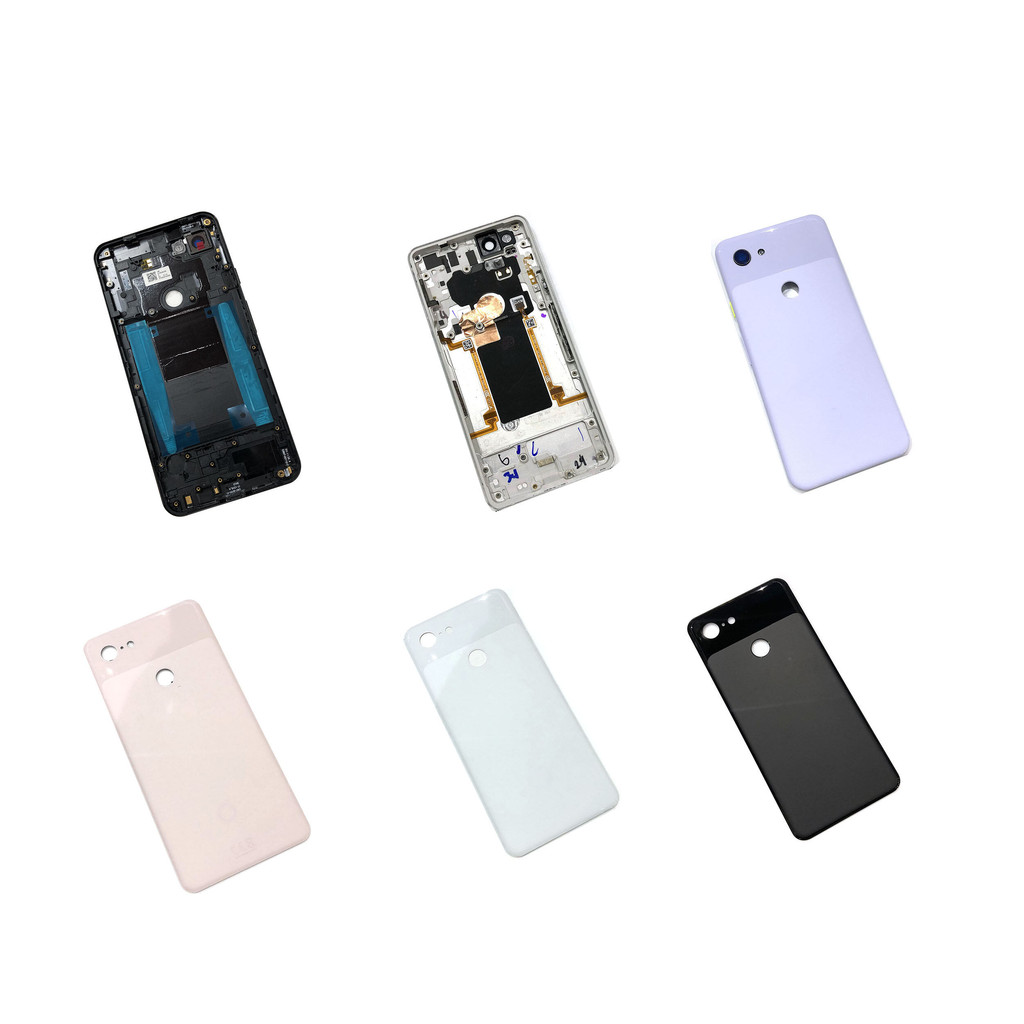 For Google Pixel 2 3 3AXL 3A 3XL Back Battery Cover Housing Rear Case ...