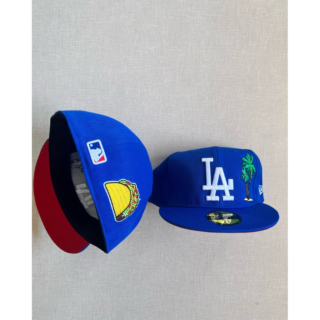 NEW E.R.A Los Angeles Dodgers Palm Taco Fully Enclosed Baseball Cap ...