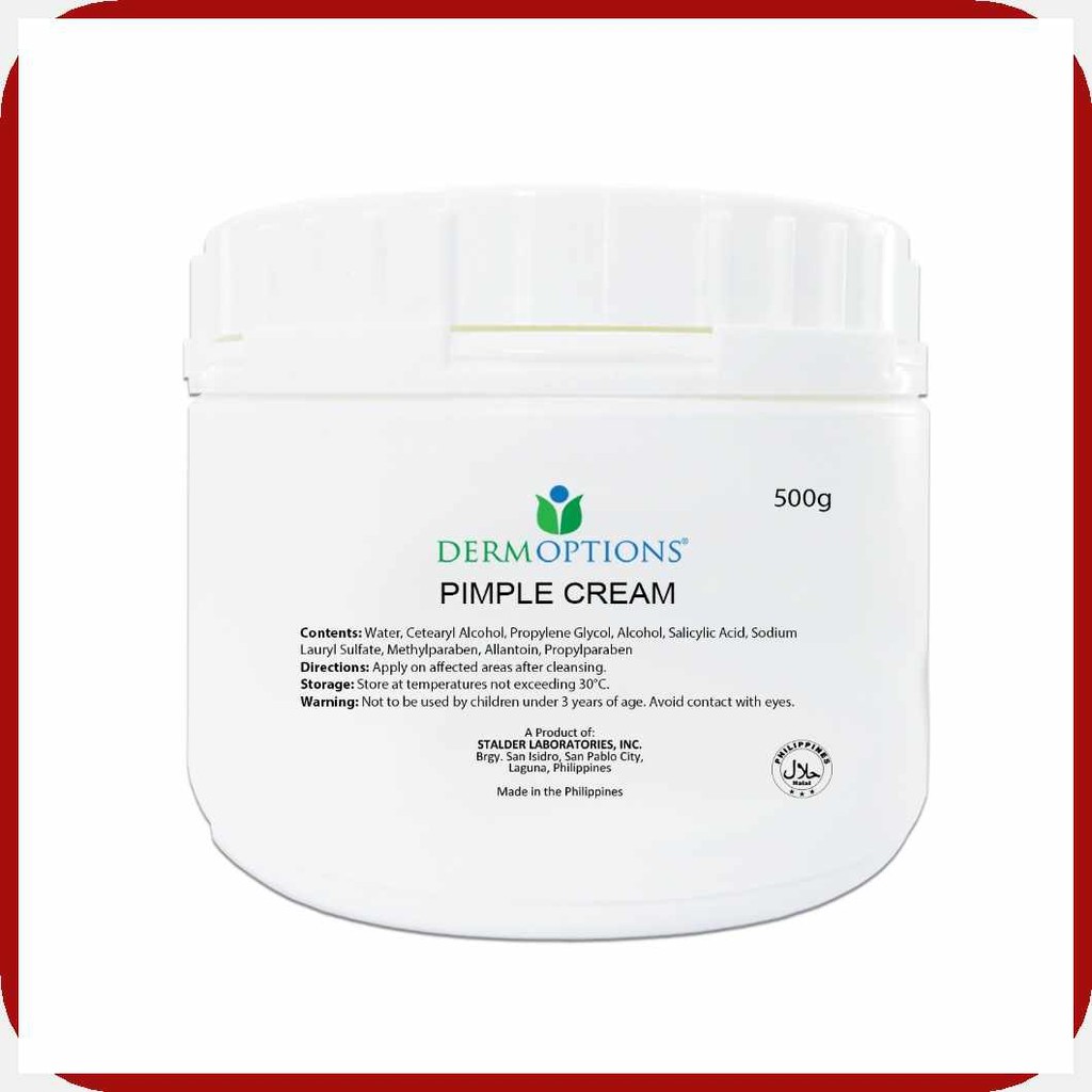 Derm~GZ@Options=VJ=Pimple=pN|Cream=ll|500g | Shopee Philippines