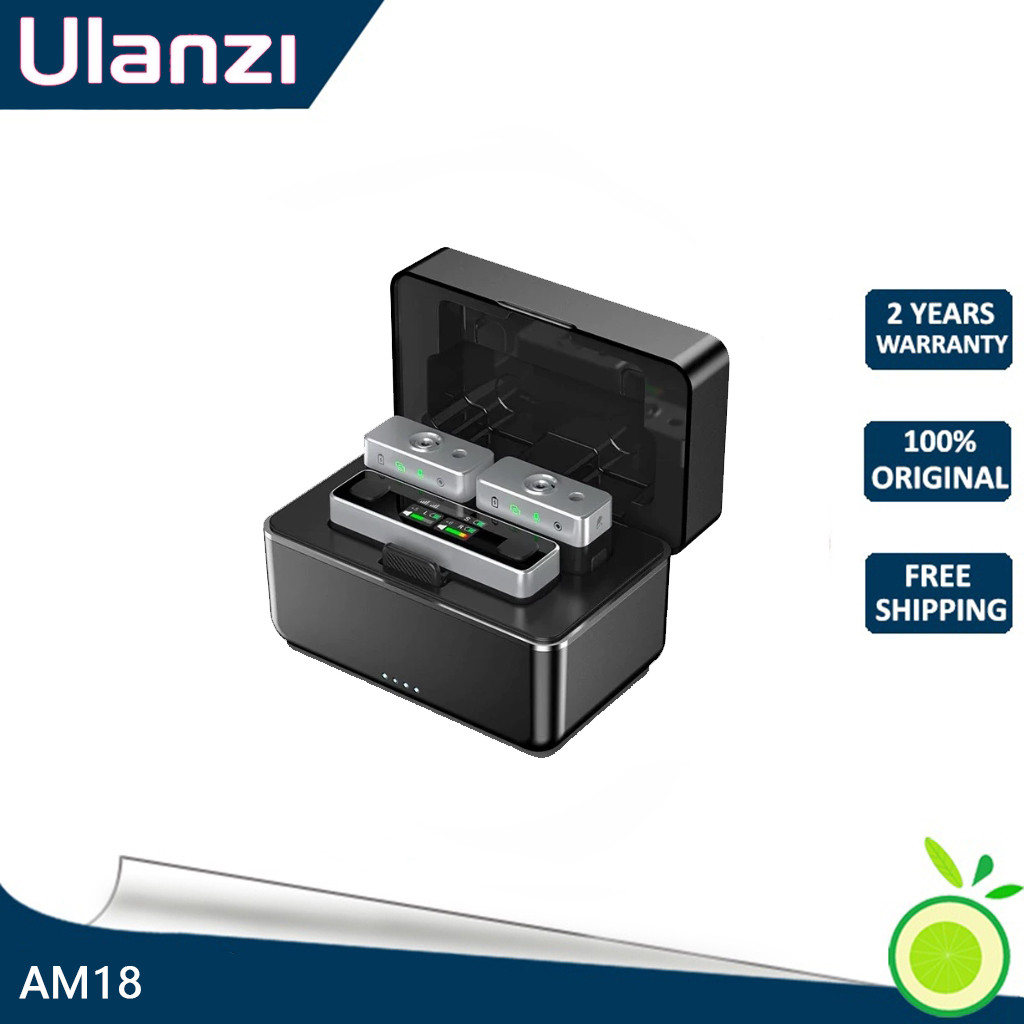 Ulanzi AM18 U-Mic Wireless Lavalier Microphone System A018GBB1 | Shopee ...