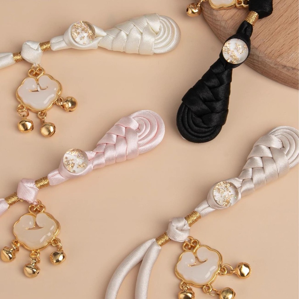 Heritage Cheongsam Frog Button Hand-Woven Winding Pipa Long Tail Braid ...