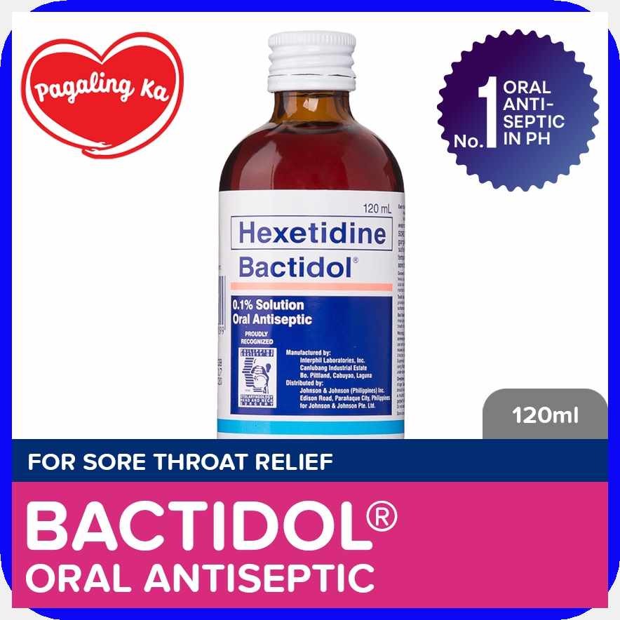 Bactidol?BY/Oral^U$Antiseptic^xt$Gargle^RL$120ml:^Sm$itchy^sQ$throat ...