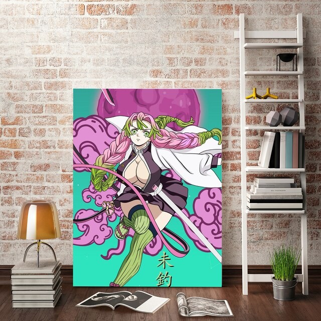 Kanroji Mitsuri Anime Demon Slayer Painting Wall Art Pictures Bedroom ...