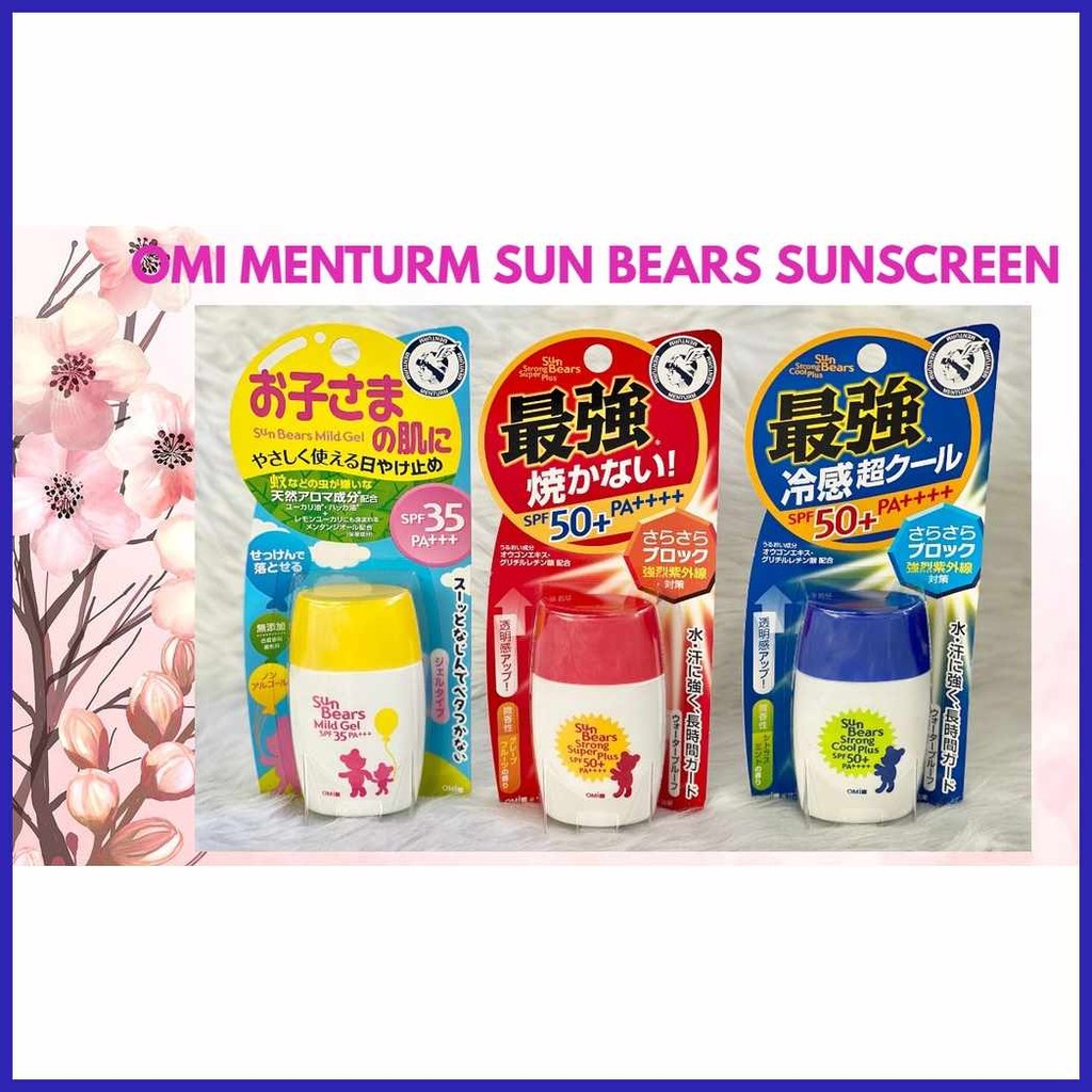 JAPAN.U@&z`OMI;P`MENTURM;R`SUN;L`BEARS;X`SUNSCREEN;c`(STRONG;J`SUPER ...