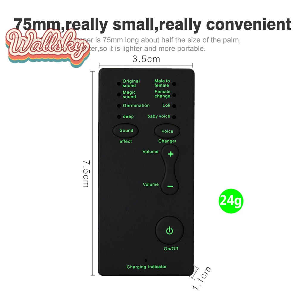 Wallsky> 7 Different Sound Changes Voice Changer Device For Computer ...