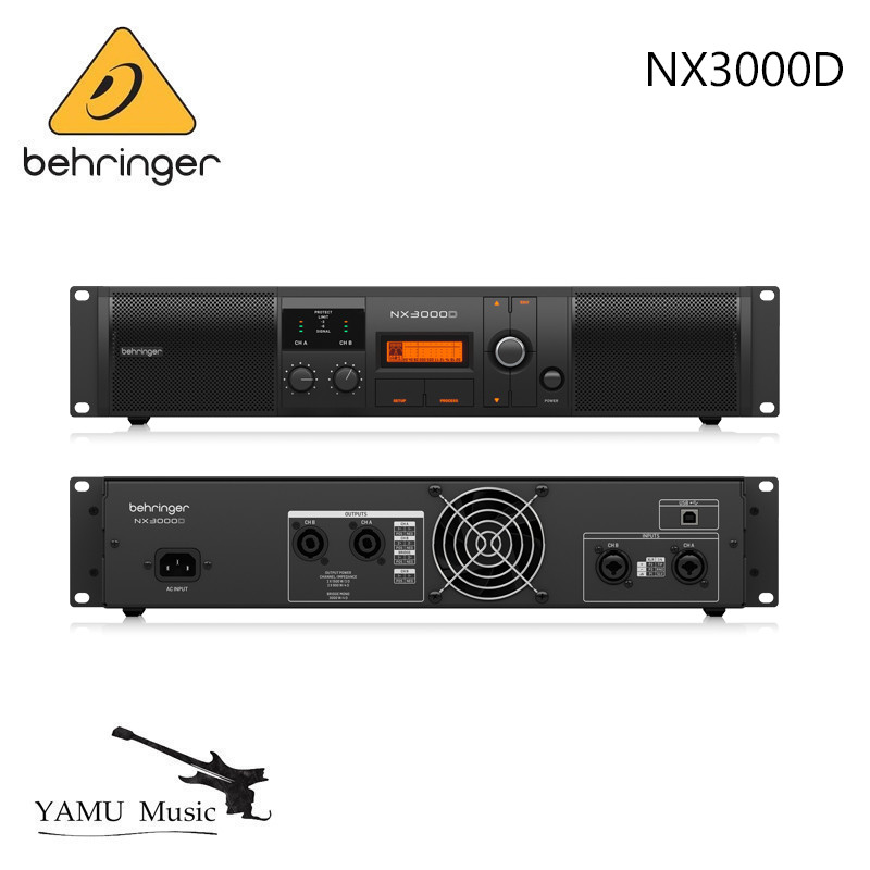 Behringer NX3000D Ultra-Lightweight 3000-Watt Class-D Power Amplifier ...
