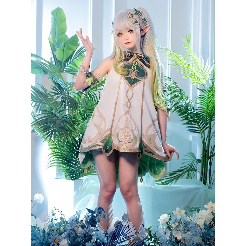 Genshin Impact Nahida Cosplay Costume - Official Style Nahida Cosplay Costume for Kids, Sumeru ...