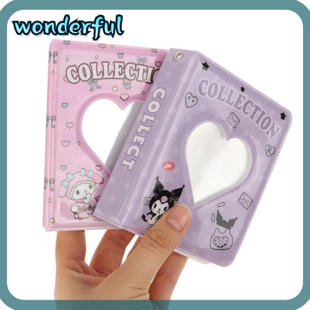WONDER sanrio Cartoon Album, 3Inch PVC Mini Photo Album, 36 Pockets ...